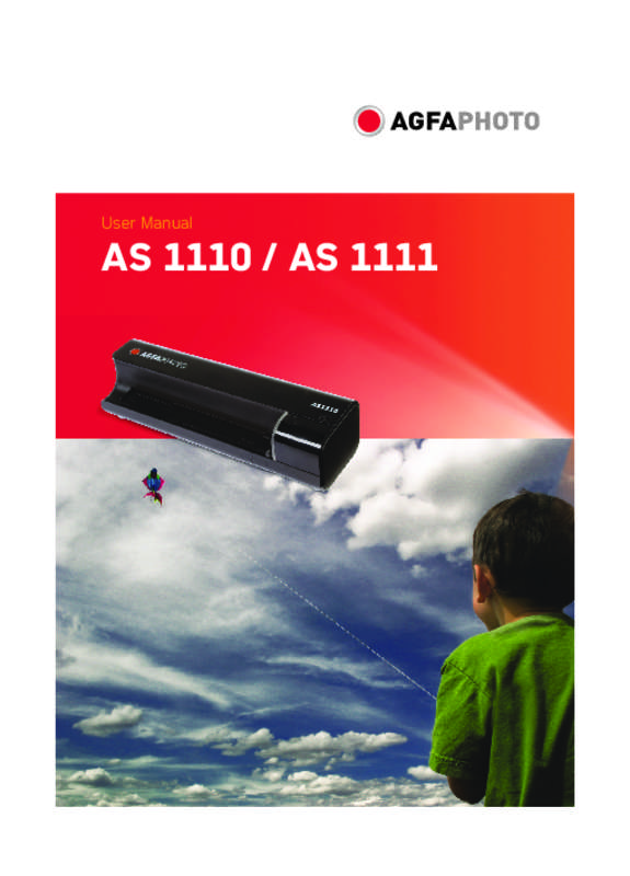 Notice AGFAPHOTO AS1111 - scanner Trouver une solution à un problème AGFAPHOTO AS1111 mode d ...