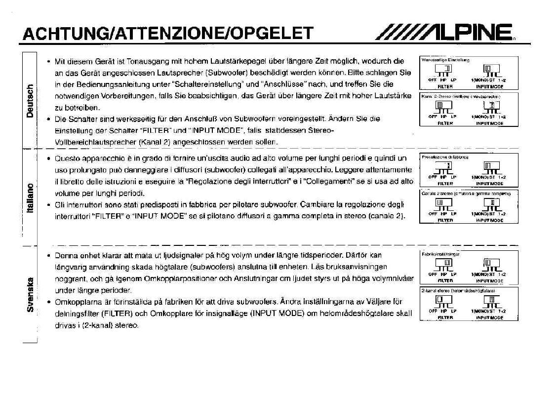 Notice ALPINE MRV-1507 - autres Trouver une solution à un problème ...