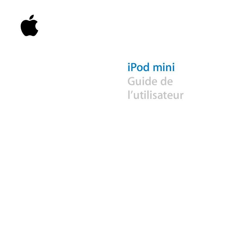 Notice APPLE IPOD MINI - lecteur mp3 Trouver une solution à un problème ...