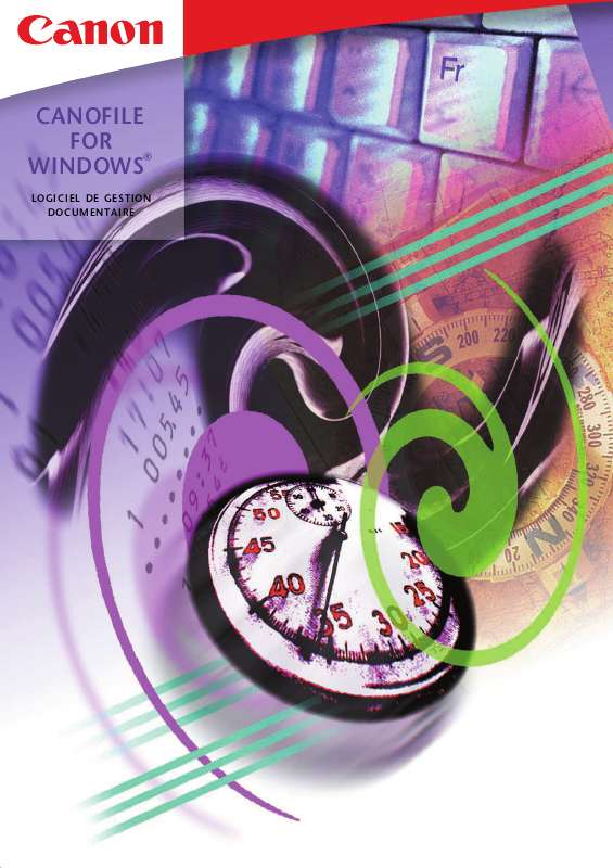 Notice CANON CANOFILE - logiciel de graphisme Trouver une solution à un problème CANON CANOFILE ...