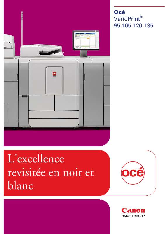 Notice CANON OCE VARIOPRINT 6000 ULTRA LINE - imprimante multifonction ...
