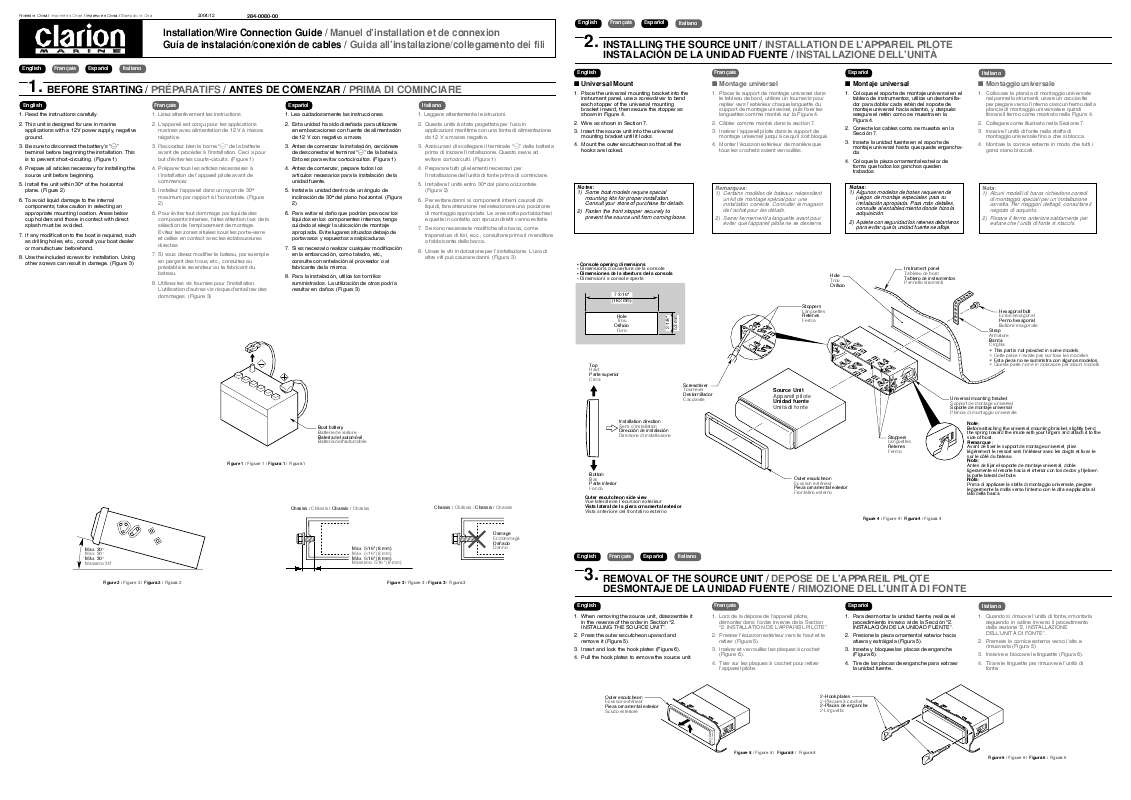 Notice CLARION M455 - autoradio Trouver une solution à un problème ...