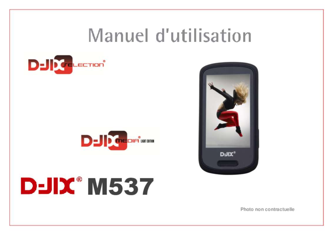 Notice D-JIX M537 - Trouver une solution à un problème D-JIX M537 mode ...