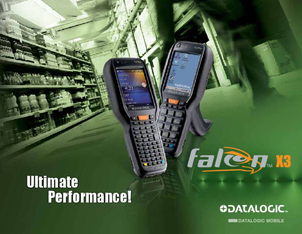 Notice DATALOGIC FALCON X3 - scanner Trouver une solution à un problème DATALOGIC FALCON X3 mode ...