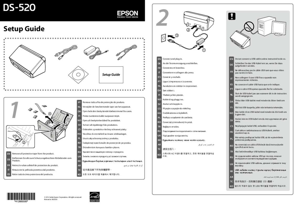 Notice EPSON WORKFORCE DS-520 - Trouver une solution à un problème ...