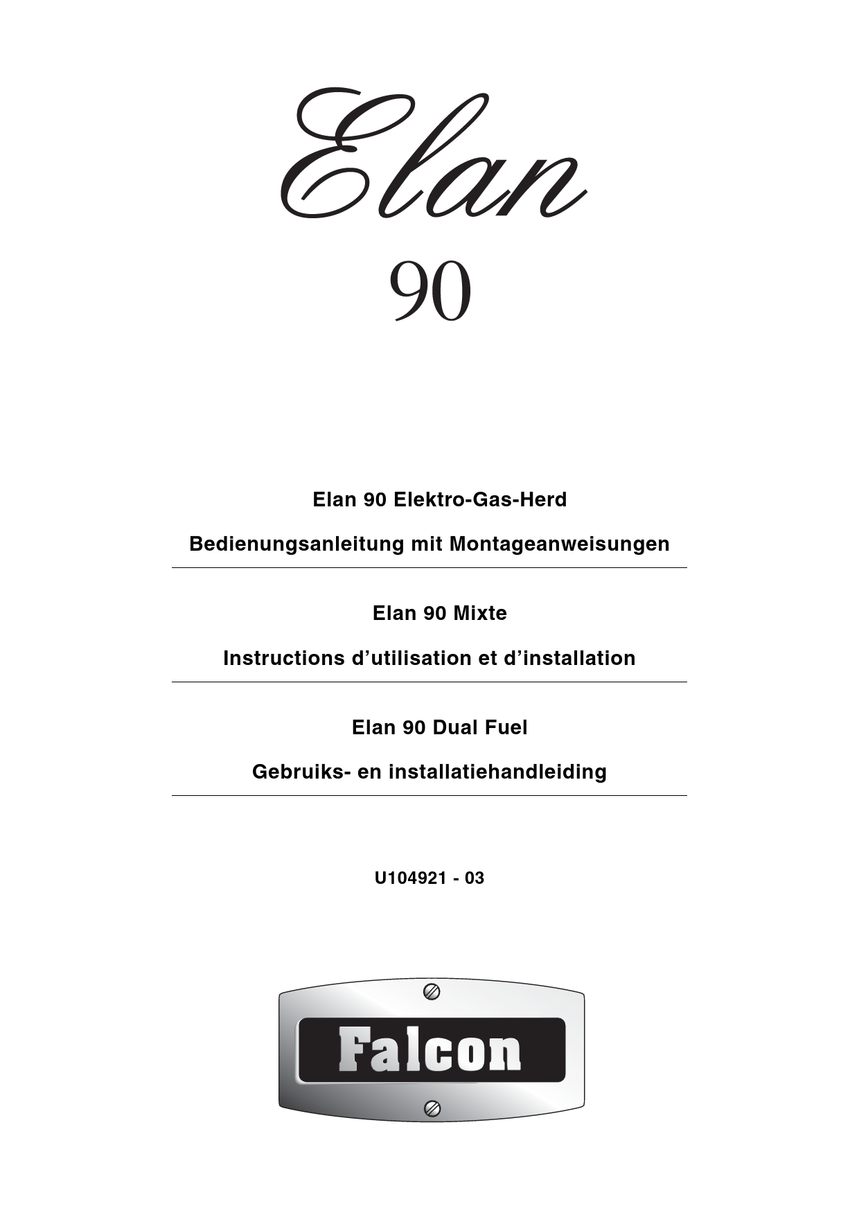 Notice four FALCON ELAN DELUXE 90 GAS Trouver une solution à un ...
