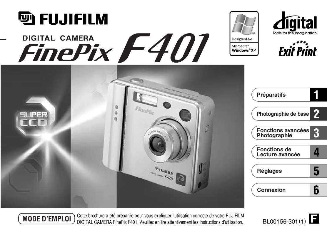 Notice FUJIFILM F401 ZOOM - appareil photo Trouver une solution à un ...