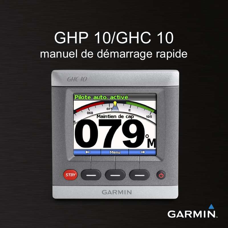 Notice GARMIN GHC 10 HELM CONTROL DISPLAY - gps Trouver une solution à ...