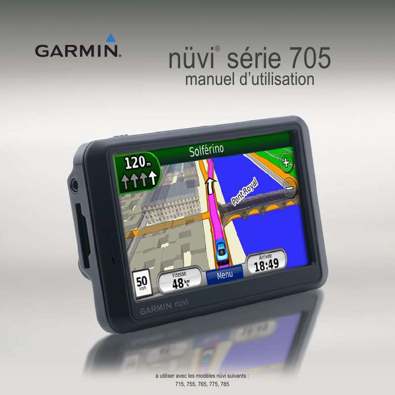 Notice GARMIN NUVI 755T - gps Trouver une solution à un problème GARMIN ...