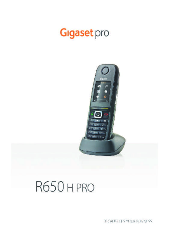 Notice GIGASET R650H - téléphone sans fil Trouver une solution à un ...