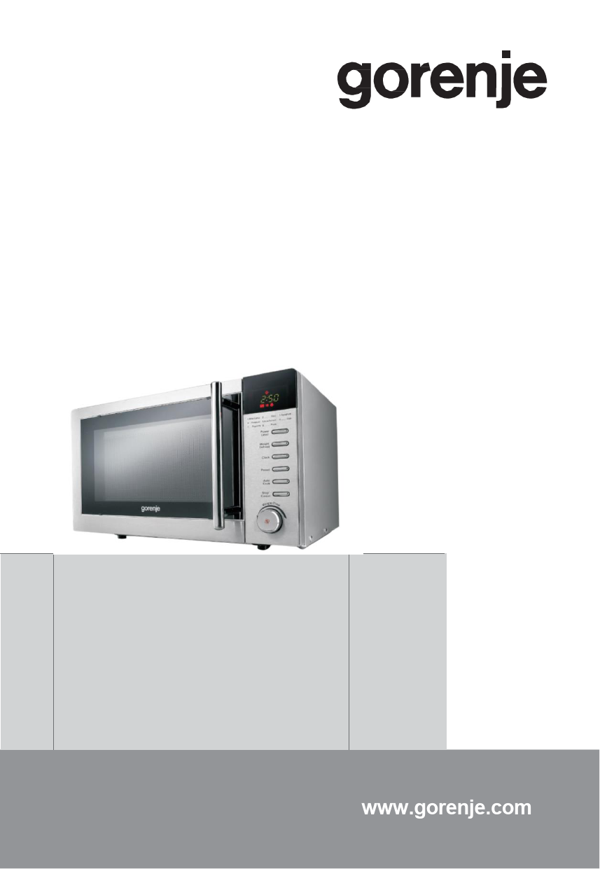 Notice four micro-onde GORENJE MO17E1S Trouver une solution à un ...