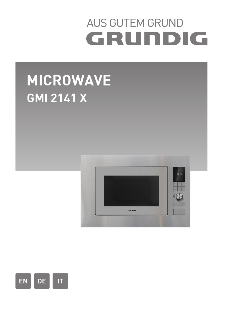 Notice four micro-onde GRUNDIG GMI 2141 X Trouver une solution à un ...