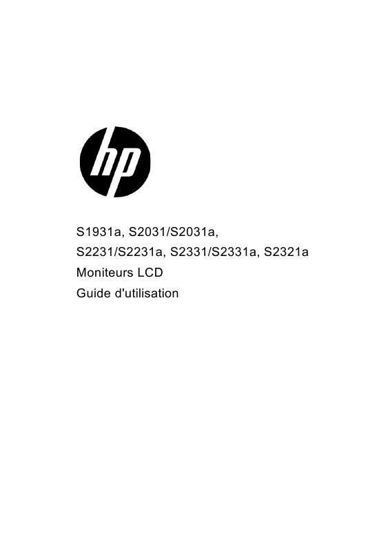 Notice HP S2331 - ecran Trouver une solution à un problème HP S2331 ...