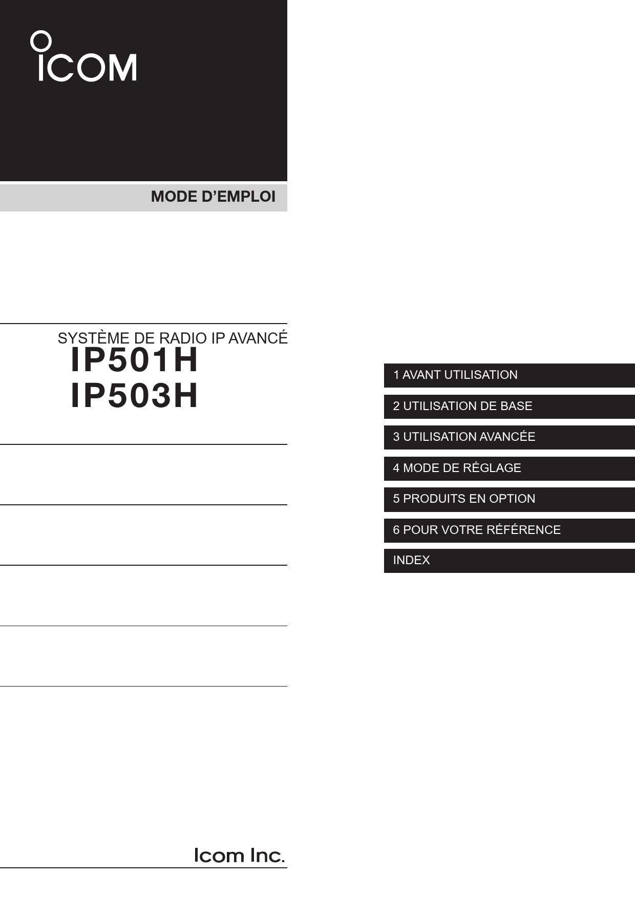 Notice ICOM IP501H - talkie-walkie Trouver une solution à un problème ...