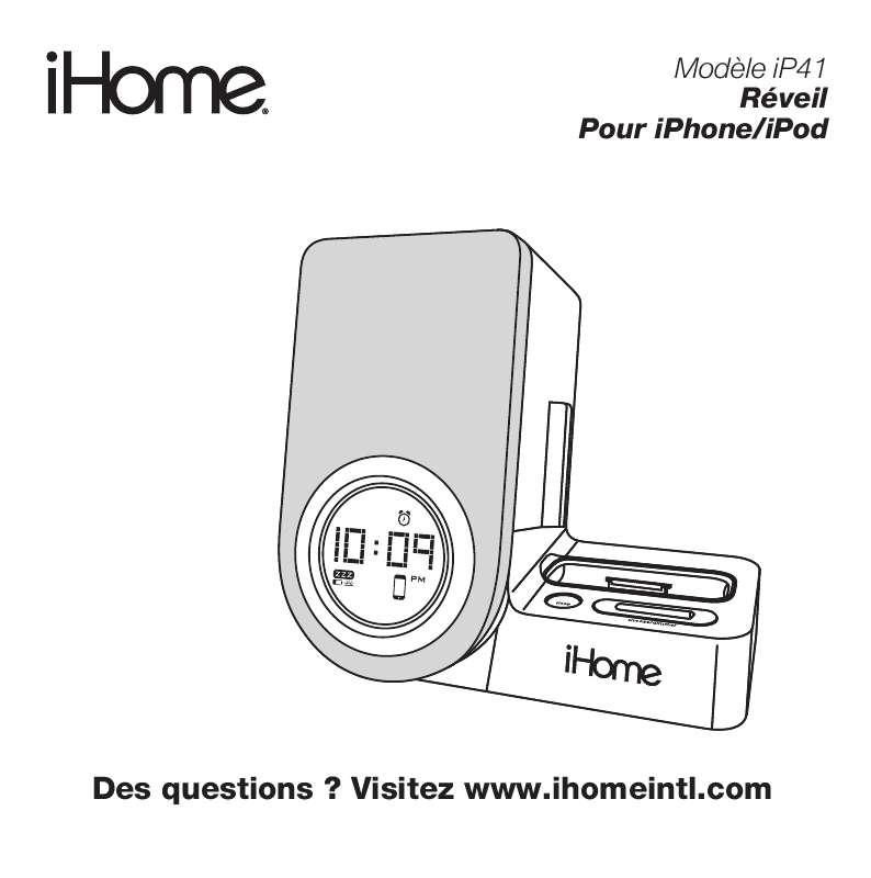 Notice IHOME IP41 - téléphone portable Trouver une solution à un ...