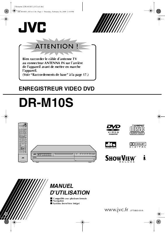 Notice JVC DR-M10SEF - Trouver une solution à un problème JVC DR-M10SEF mode d'emploi JVC DR ...