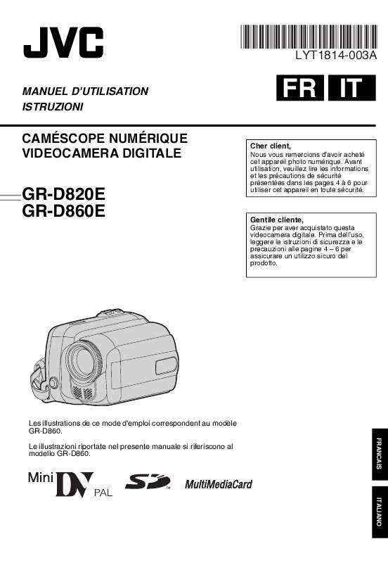 Notice JVC GR-D860EX - Trouver une solution à un problème JVC GR-D860EX mode d'emploi JVC GR ...