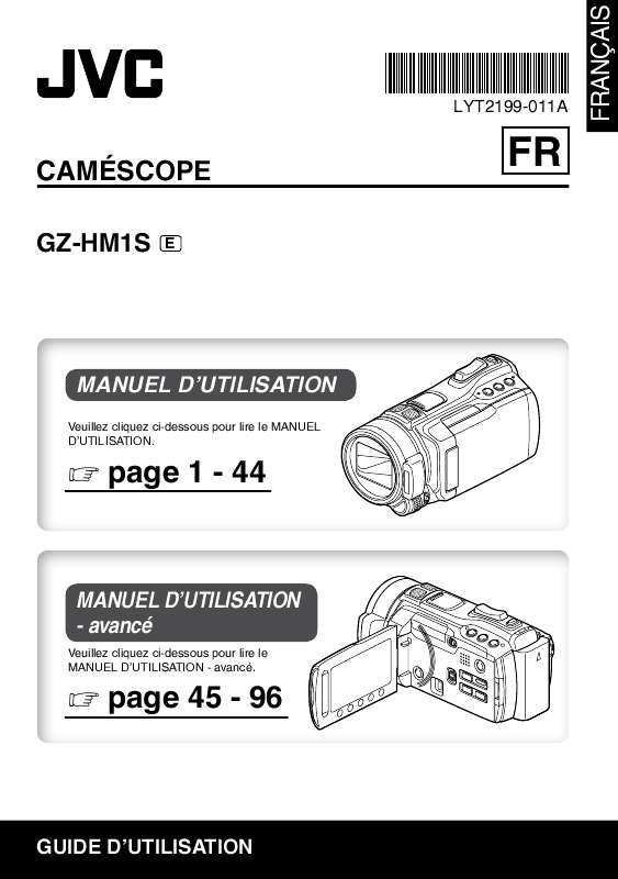 Notice JVC GZ-HM1SEU - action cam Trouver une solution à un problème JVC GZ-HM1SEU mode d'emploi ...