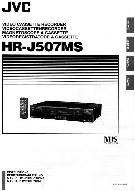 Notice JVC HR-J507MS - Trouver une solution à un problème JVC HR-J507MS mode d'emploi JVC HR ...