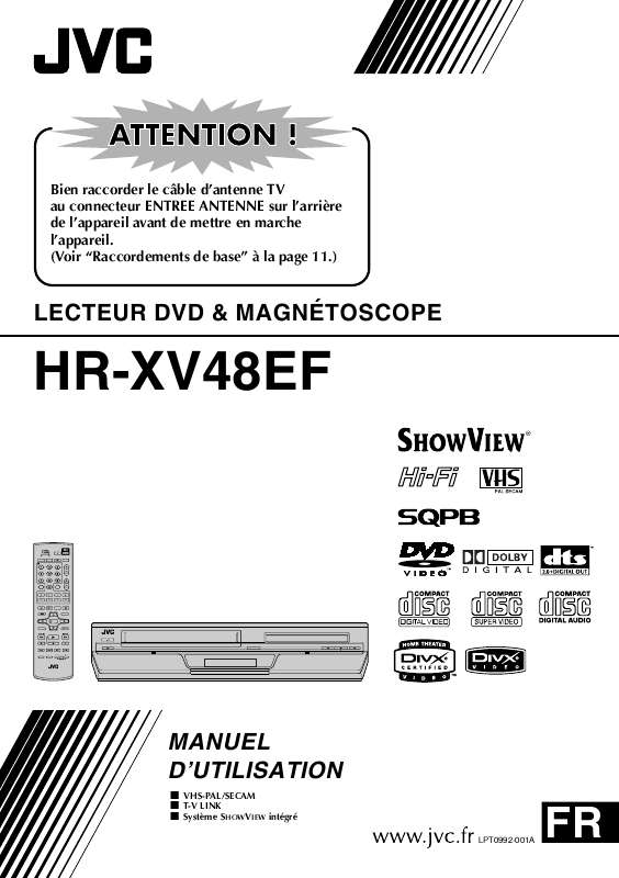 Notice JVC HR-XV48EF - Trouver une solution à un problème JVC HR-XV48EF mode d'emploi JVC HR ...