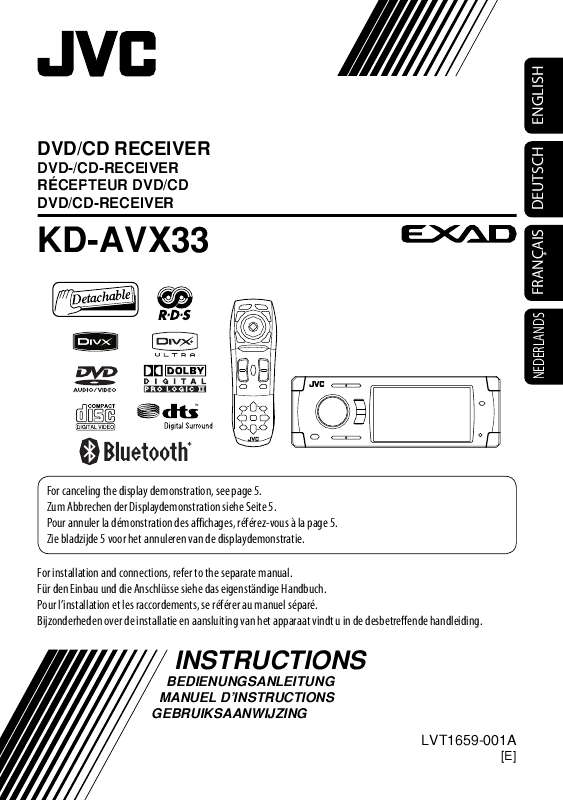 Notice JVC KD-AVX33E - autoradio Trouver une solution à un problème JVC KD-AVX33E mode d'emploi ...