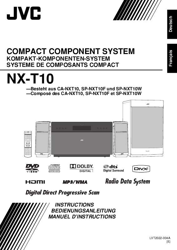 Notice JVC NX-T10 - radio-réveil Trouver une solution à un problème JVC NX-T10 mode d'emploi JVC ...