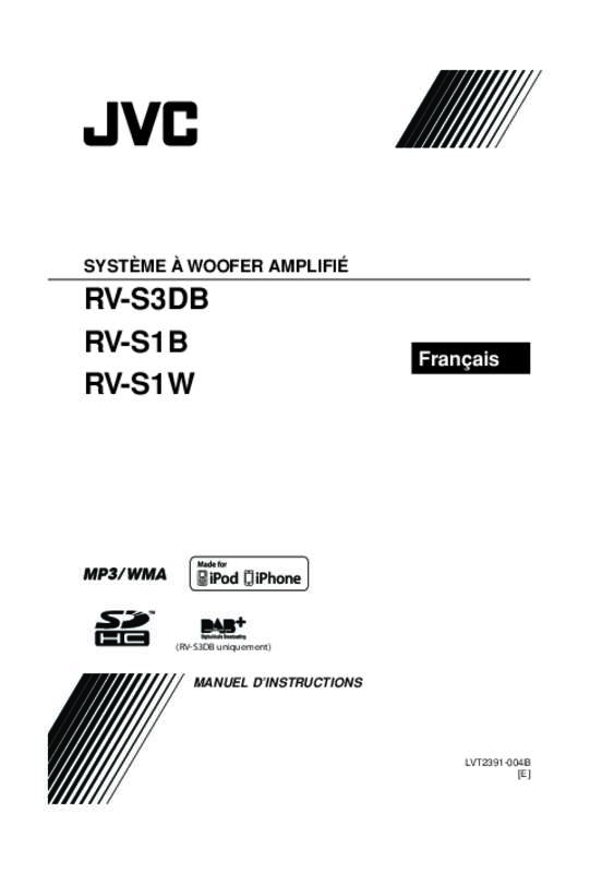 Notice JVC RV-S3DB - Trouver une solution à un problème JVC RV-S3DB mode d'emploi JVC RV-S3DB ...