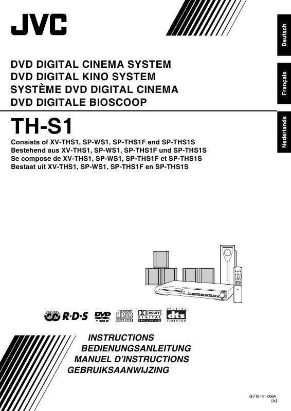 Notice JVC TH-S1 - Trouver une solution à un problème JVC TH-S1 mode d ...