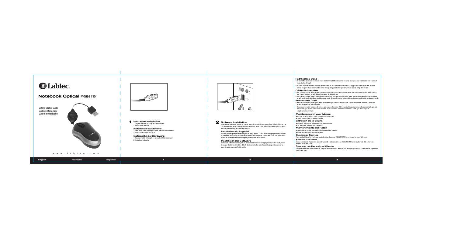 Notice LABTEC NOTEBOOK OPTICAL MOUSE PRO - Trouver une solution à un ...