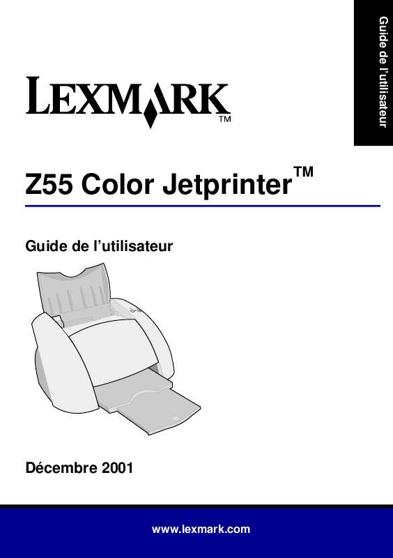 Notice LEXMARK Z55 - imprimante Trouver une solution à un problème ...