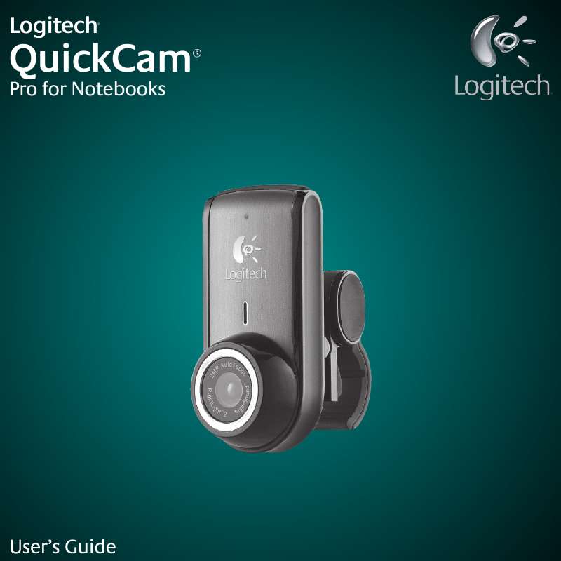 Notice LOGITECH QUICKCAM PRO NOTEBOOKS - micro-ordinateur portable ...