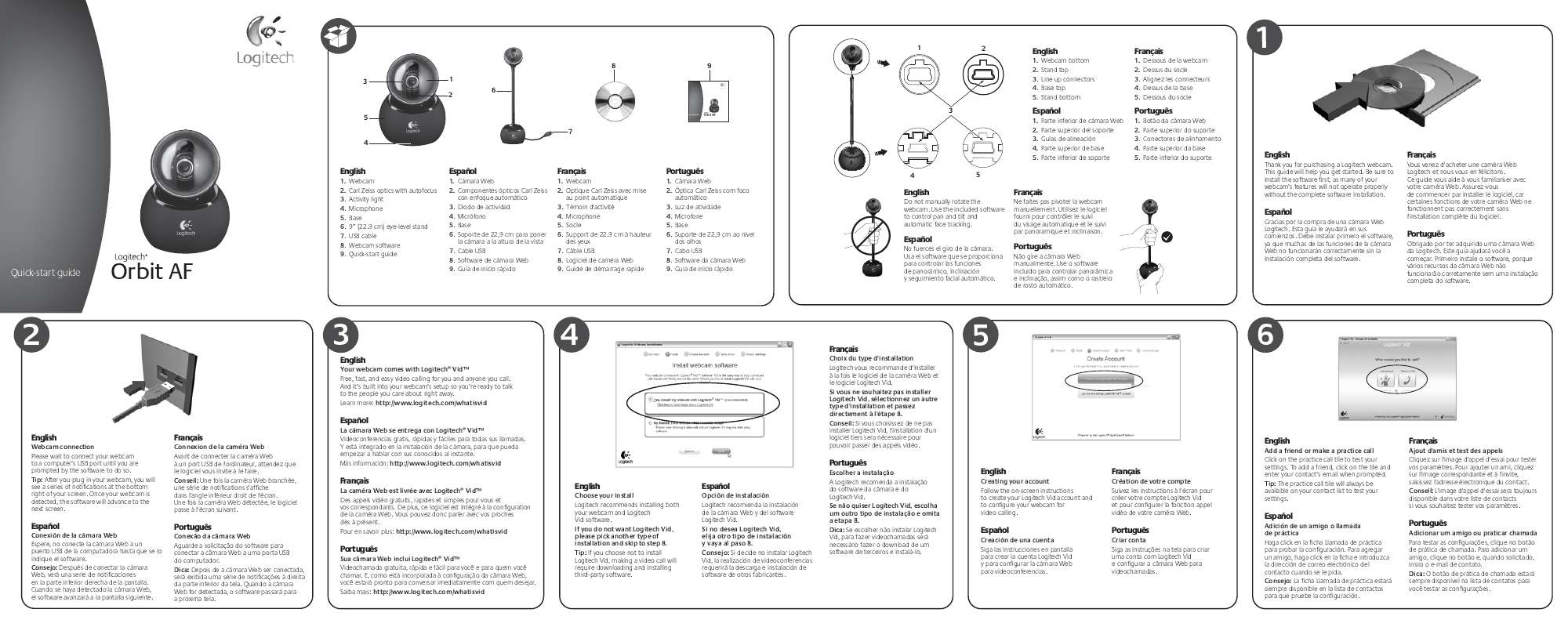 Notice LOGITECH ORBIT AF - webcam Trouver une solution à un problème ...