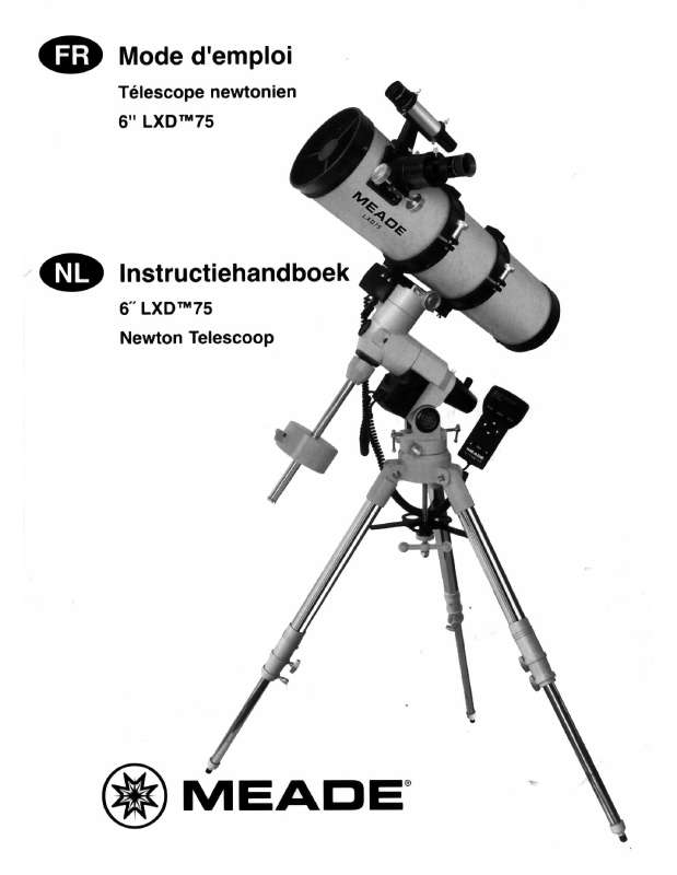 Notice MEADE LXD75 - action cam Trouver une solution à un problème ...