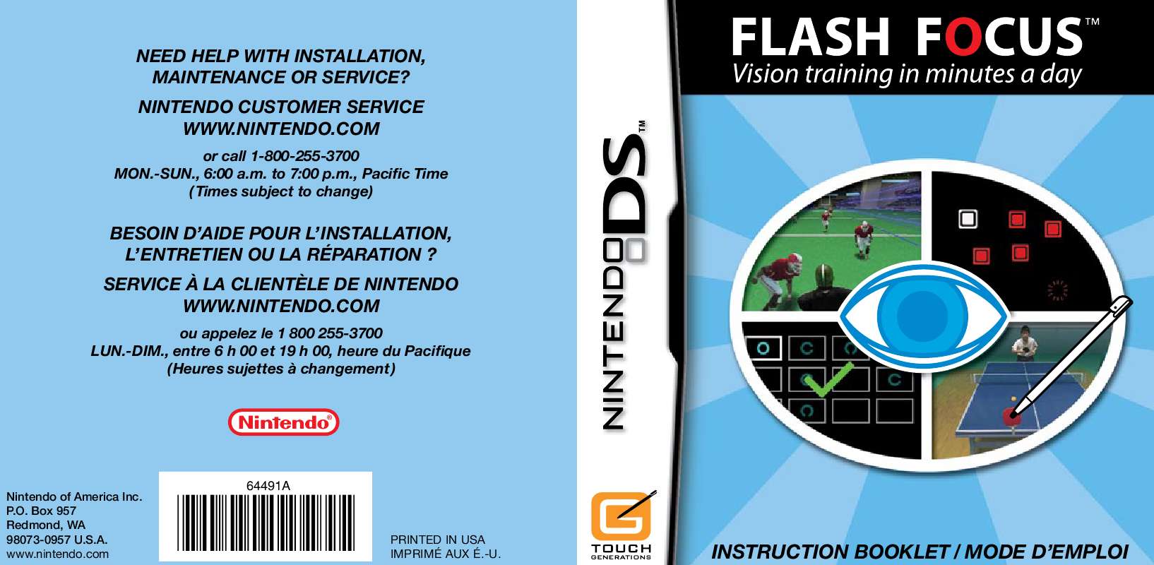 Notice NINTENDO DS FLASH_FOCUS - jeux video pour nintendo ds Trouver ...