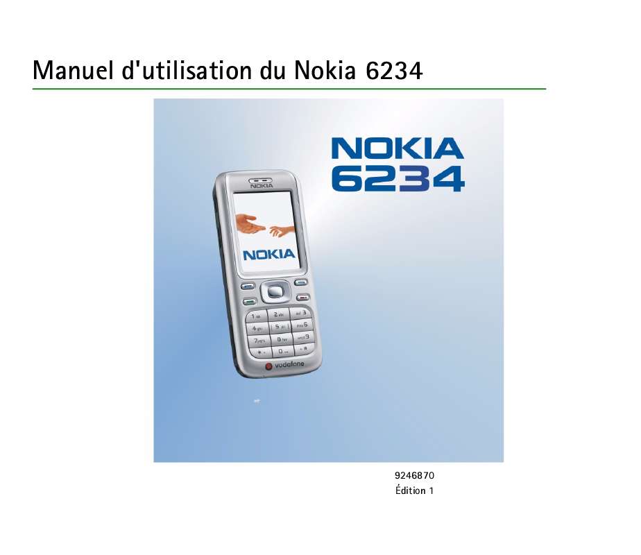 Notice NOKIA 6234 - téléphone portable Trouver une solution à un ...