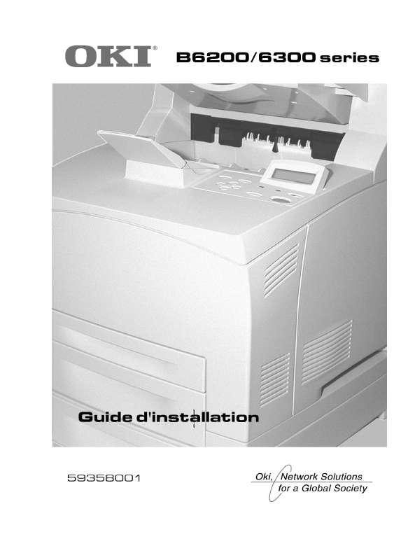 Notice OKI B6200 - imprimante laser Trouver une solution à un problème ...