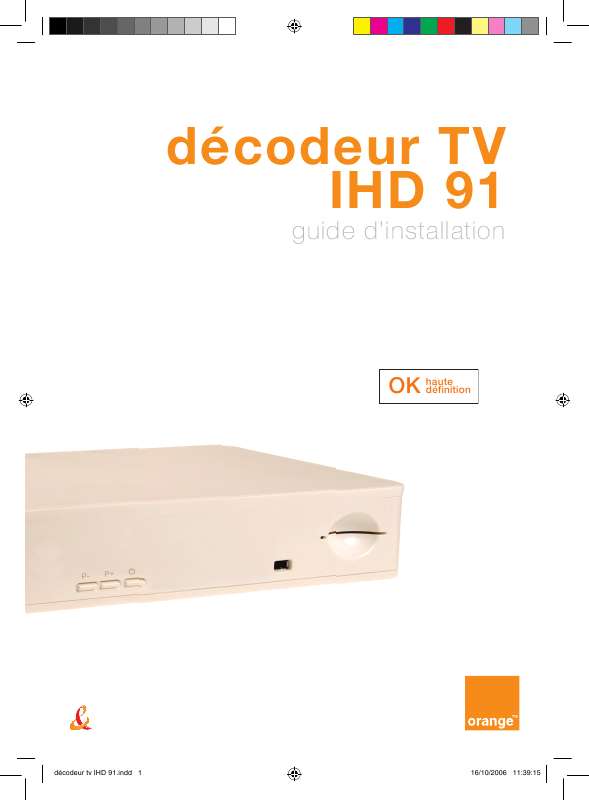 Notice ORANGE DECODEUR SAGEM IHD 91 - téléphone portable Trouver une ...
