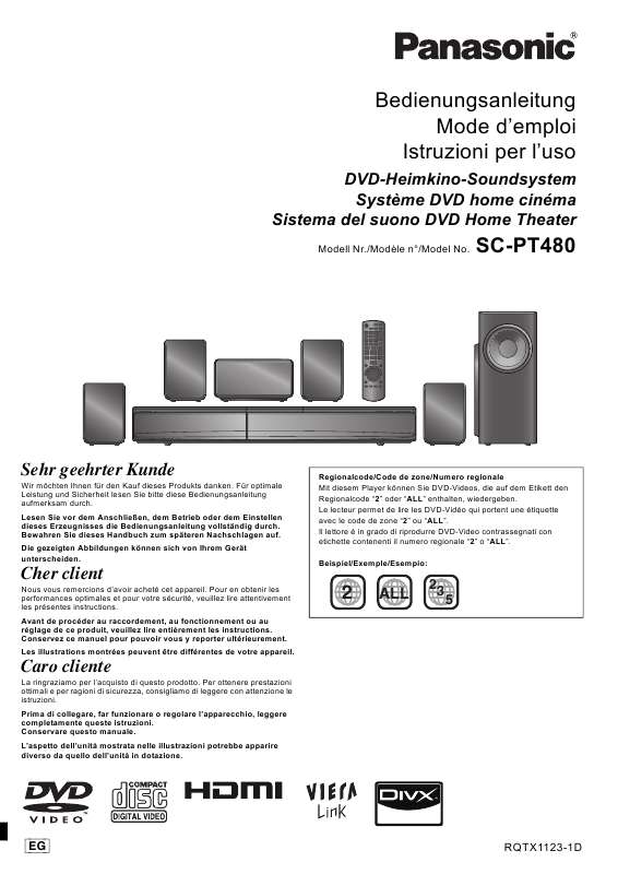Notice PANASONIC SC-PT480 - chaîne hifi Trouver une solution à un problème PANASONIC SC-PT480 ...