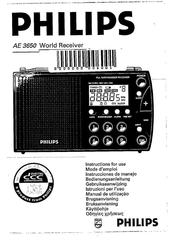 Notice PHILIPS AE3650 - radio-réveil Trouver une solution à un problème ...