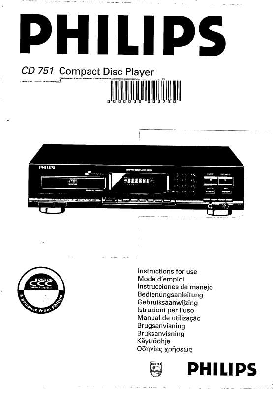Notice PHILIPS CD751 - Trouver une solution à un problème PHILIPS CD751 ...