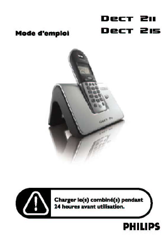 Notice PHILIPS DECT 211 - téléphone portable Trouver une solution à un ...