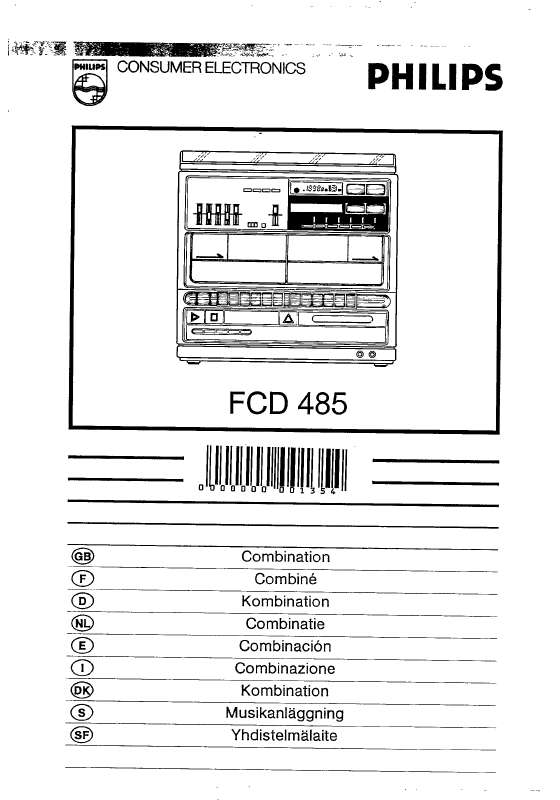 Notice PHILIPS FCD485 - Trouver une solution à un problème PHILIPS ...