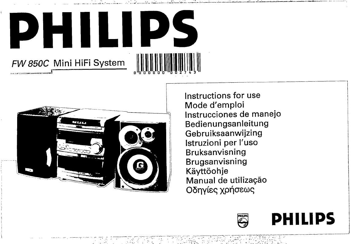Notice PHILIPS FW850C - Trouver une solution à un problème PHILIPS ...