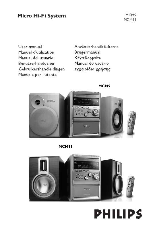 Notice PHILIPS MCM11 - Trouver une solution à un problème PHILIPS MCM11 ...