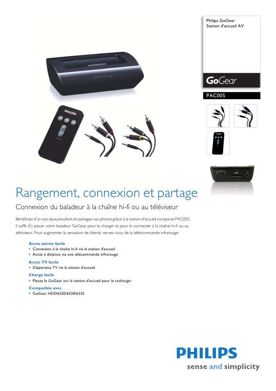 Notice PHILIPS PAC005 - Trouver une solution à un problème PHILIPS ...
