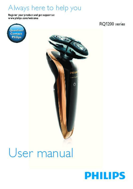 Notice PHILIPS RQ1250/16 - rasoir Trouver une solution à un problème ...