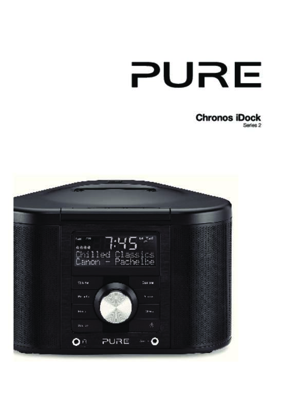 Notice PURE CHRONOS IDOCK SERIES II - radio-réveil Trouver une solution ...