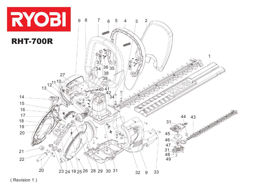 Notice RYOBI RHT-700R - Trouver une solution à un problème RYOBI RHT ...