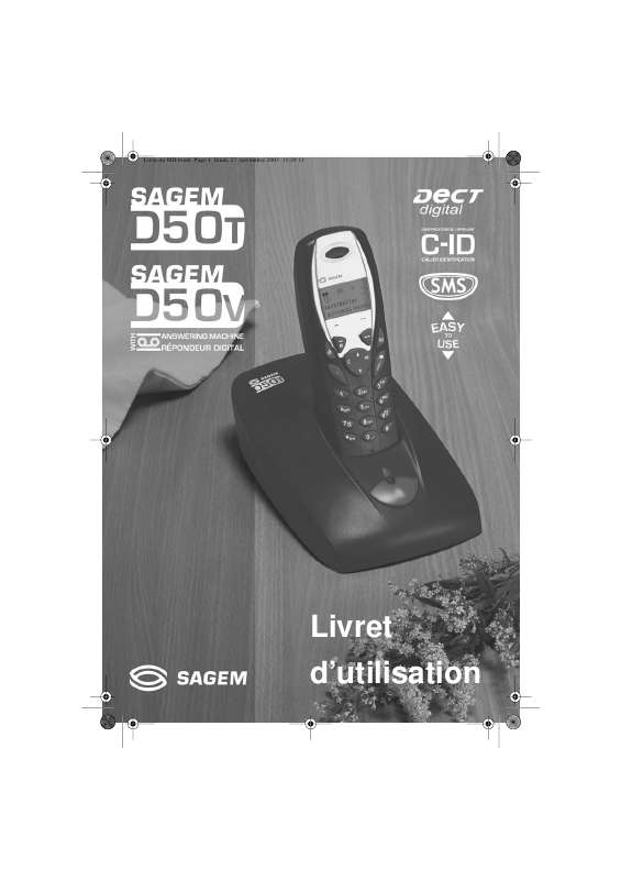 Notice SAGEM D50T - téléphone portable Trouver une solution à un ...