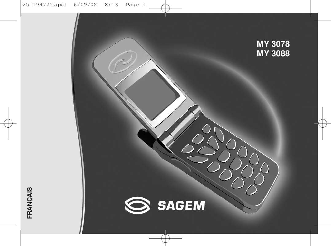 Notice SAGEM MY3088 - téléphone portable Trouver une solution à un ...